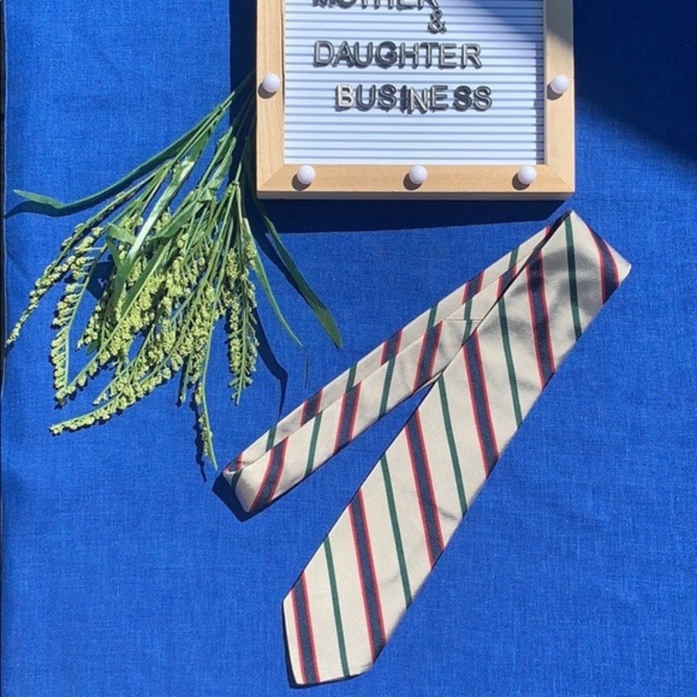 Vintage The Bert Pulitzer Striped Mens Fashion Tie - Gem